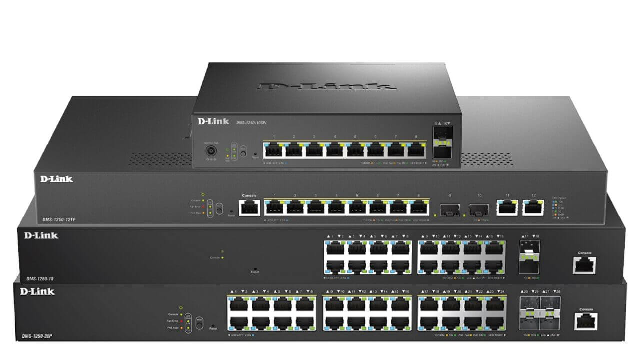 Nuevos switches multigigabit de D-Link: DMS-1250